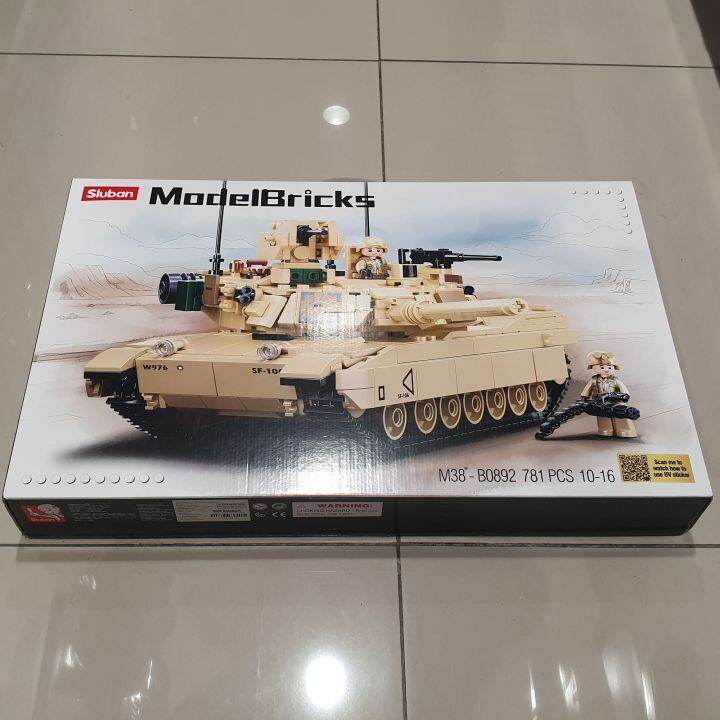 sluban model bricks M38-B0892 M1A2 SEP V2 Abrams tank 781pc | Lazada Indonesia