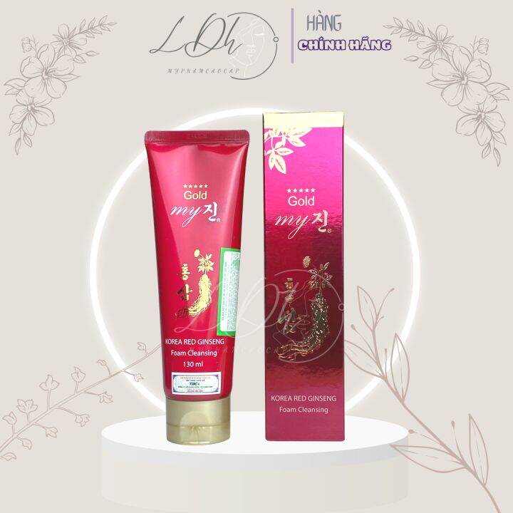 Sữa rửa mặt hồng sâm đỏ My Jin Gold Korea Red Ginseng Foam Cleanser 130ml | Lazada.vn