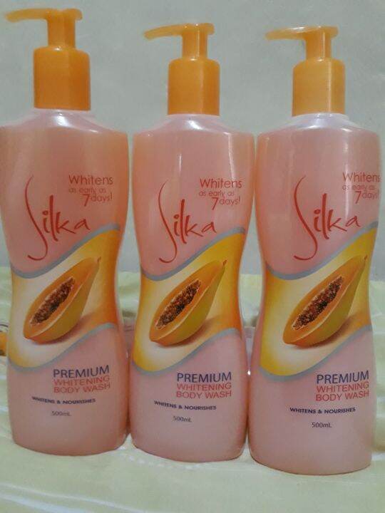 SILKA PREMIUM WHITENING BODY WASH 500ML,300ML,100ML Original | Lazada PH