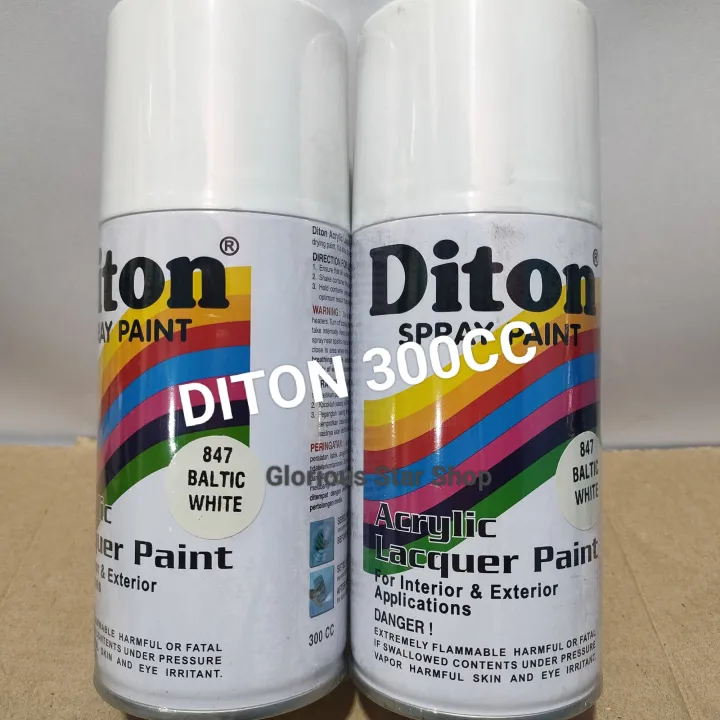 Pilox Pilok Cat Semprot Diton Baltic White 847 Putih Tulang Cat Diton 300cc Spray Paint | Lazada ...