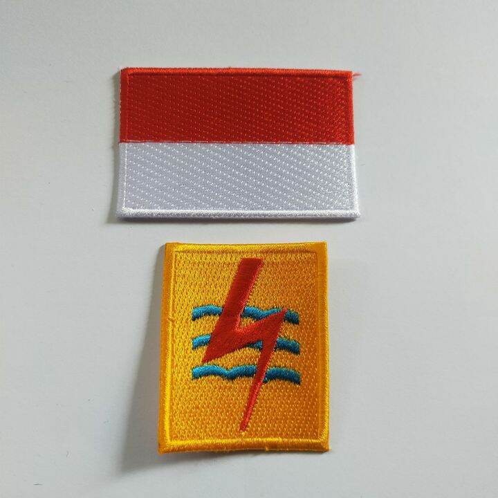 LOGO PLN K3 SAFETY FIRST PLUS MERAH PUTIH BORDIR | Lazada Indonesia