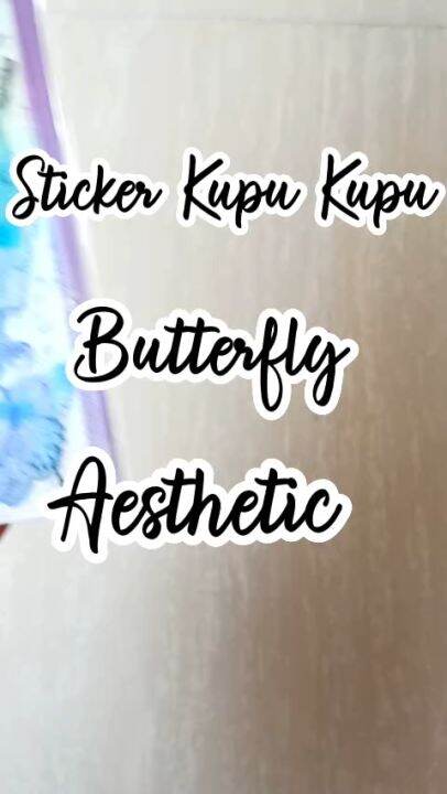 STICKER STIKER SETIKER JOURNALING PET TRANSPARANT KUPU KUPU CLASSIC ...