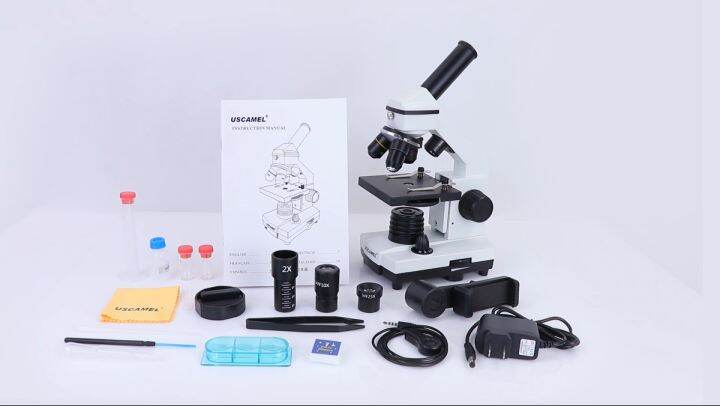 USCAMEL 40x-2000x Professional Biological Microscope High Power ...