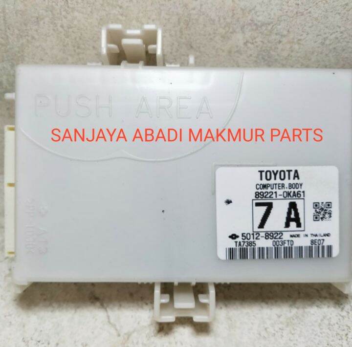 MODUL BCM TOYOTA INNOVA REBORN / FOTRUNER VRZ / HILUX / VIOS / YARIS ...