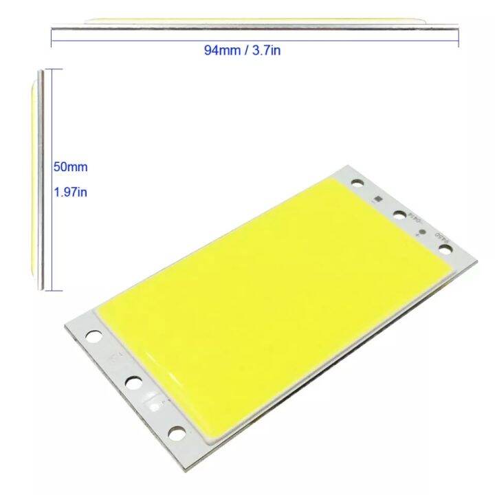 สีขาว หลอดไฟ LED ไฟ COB LED 12v 15w ขนาด 50x94 mm ขนาดเล็กประหยัดไฟ การ ...