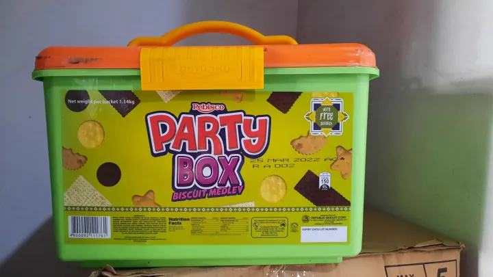 Rebisco Party Box in a bucket | Lazada PH
