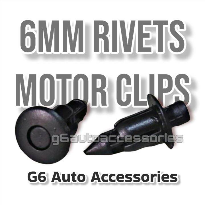 6mm Motor Yamaha NMAX MIO SNIPER Clips Plastic Rivets Car Clips | Lazada PH