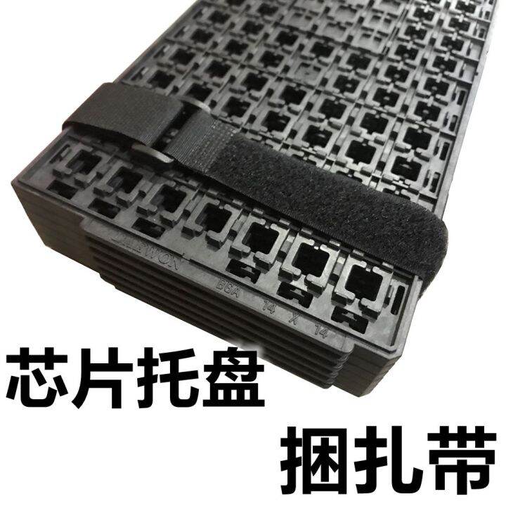 High Temperature Resistant Plastic Tray Binding Chip IC Tray Black ...