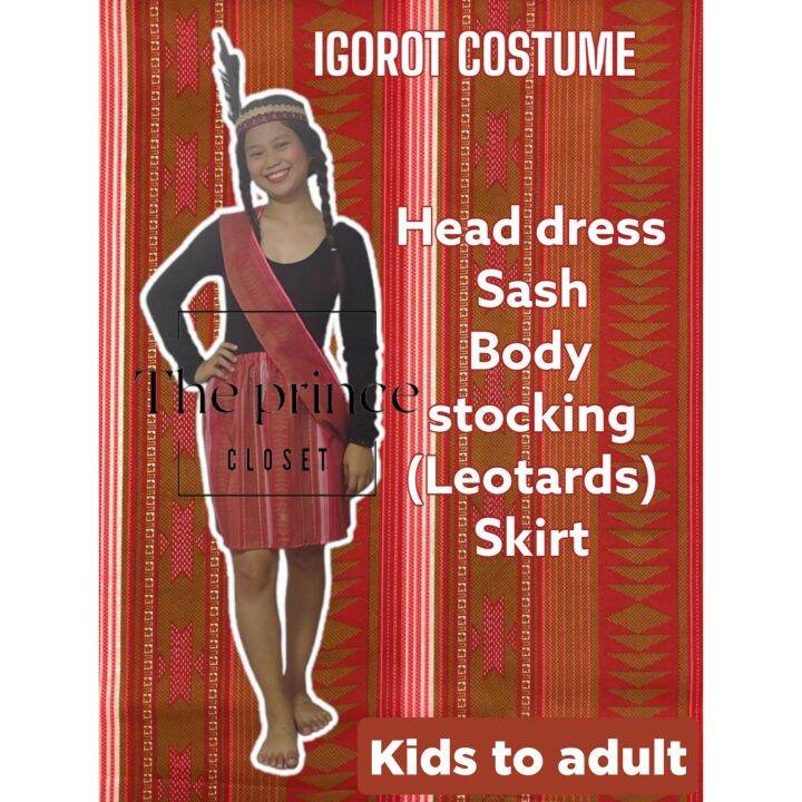 IGOROT COSTUME SET GIRL TRADITIONAL ATTIRE | Lazada PH