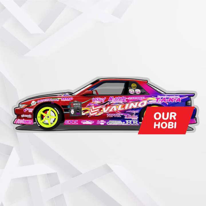 Sticker Mobil Drift Silvia S13 Naoki Samping | Lazada Indonesia