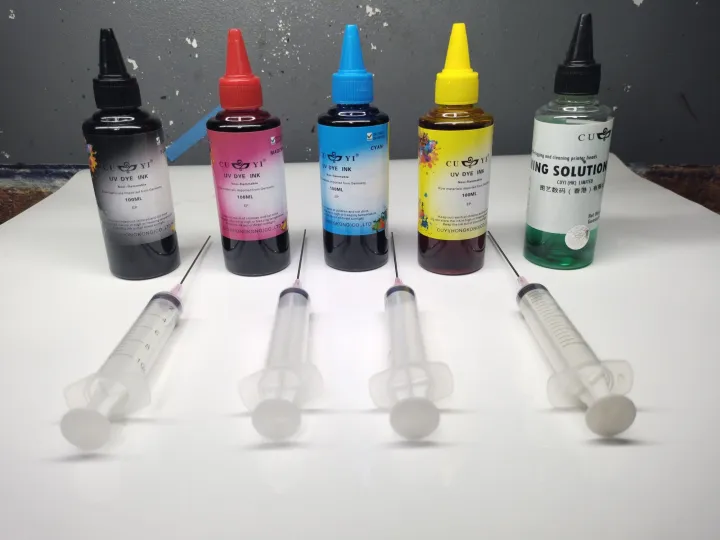 dye ink and cleaning solution refill kit for printer epson canon ...