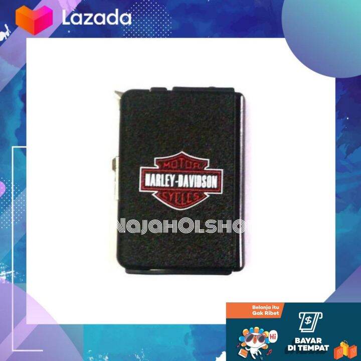 Kotak Rokok Plus Korek Motif Harley Davidson / Korek Api Unik / Korek ...