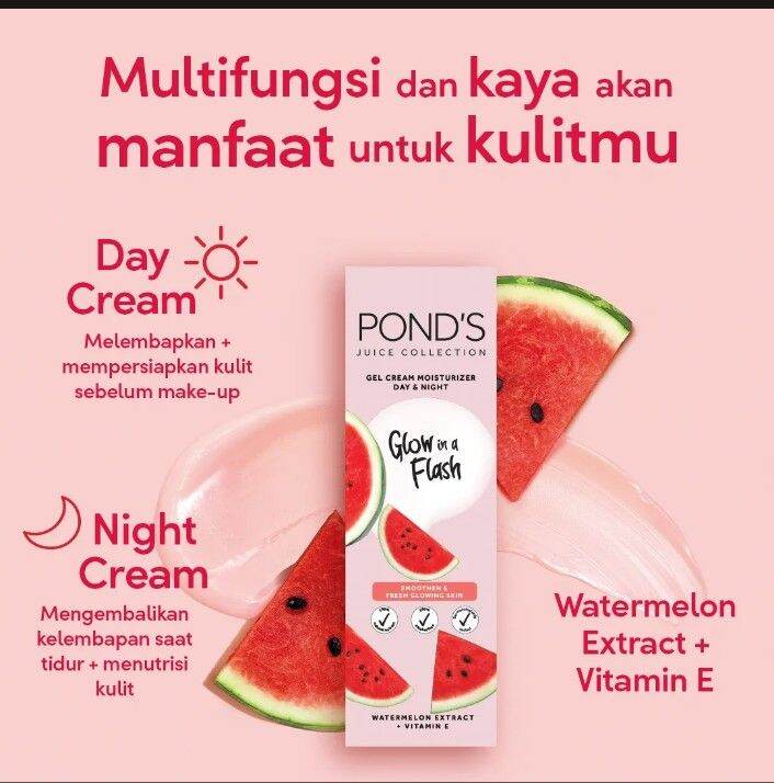 Ponds Juice Collection Moisturizer Watermelon Extract + Vit E 20g | Lazada Indonesia