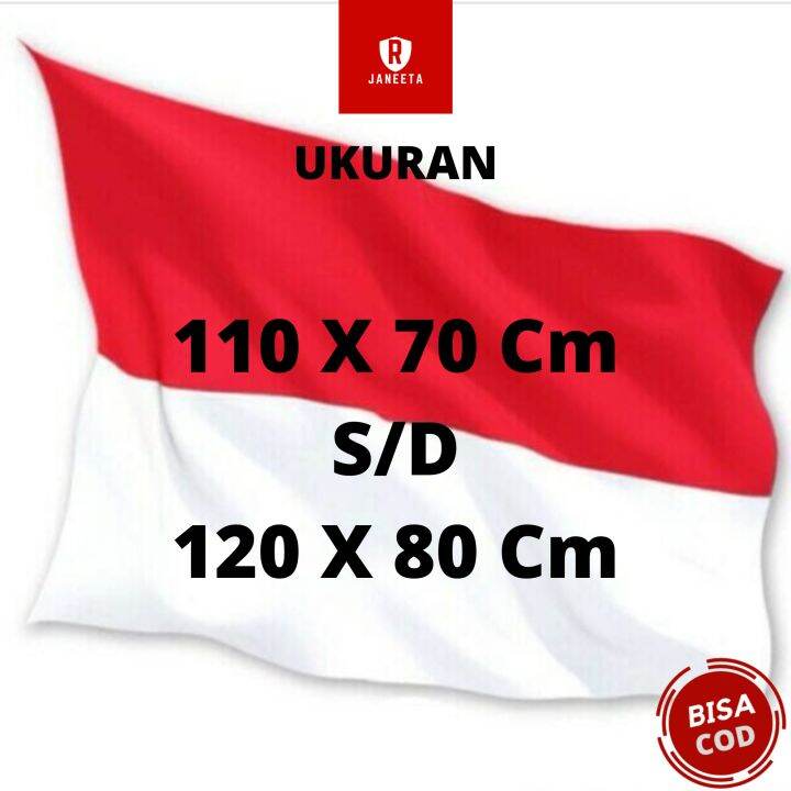 Bendera Merah Putih Ukuran 120 X 80 Bendera Indonesia Termurah | Lazada ...