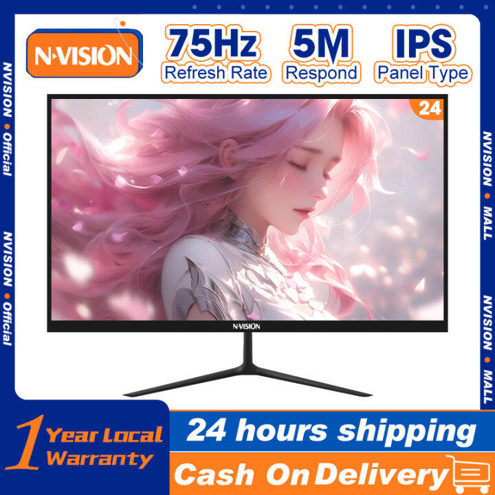 NVISION 24 inch Monitor PC Computer Monitor IPS Monitor 75Hz 5Ms ...