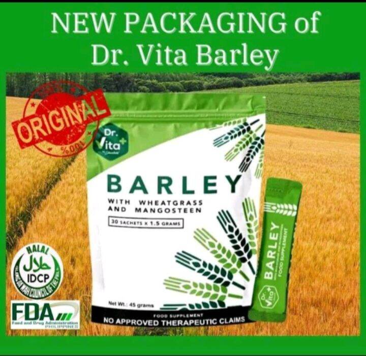 1 PACK DR. VITA BARLEY WITH WHEATGRASS MANGOSTEEN AUTHENTIC SOLD BY ECS ...