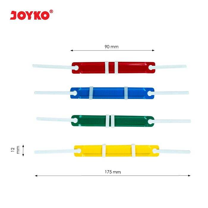 JOYKO Paper Fastener Pengikat Kertas PF-50W - PF-50C White - Mix 1 Box ...