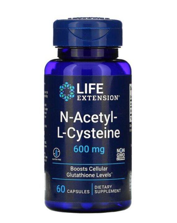 Life Extensiin, NAC 600 mg / N-Acetyl-L-Cysteine, 600 mg, 60 Capsules | Lazada Indonesia