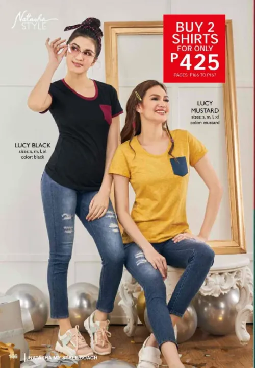 NATASHA *BUY 2 SHIRTS FOR ONLY P425 | Lazada PH