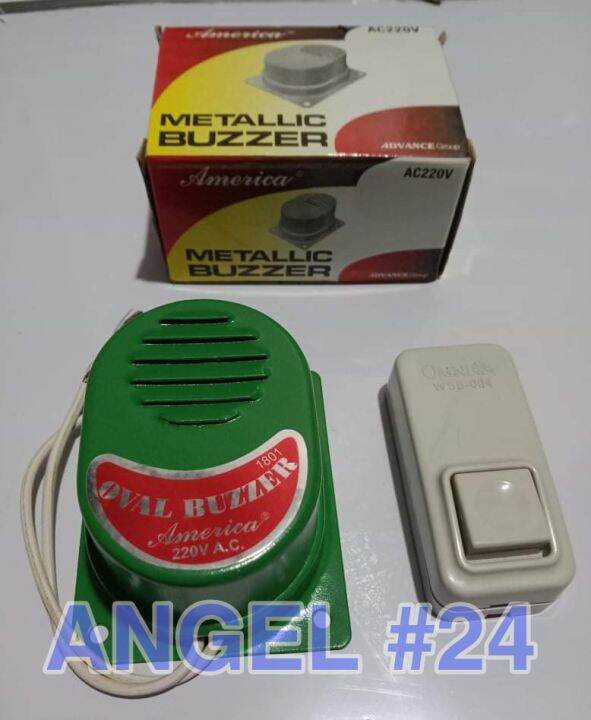 METALLIC BUZZER 220VAC with OMNI WSB-004 SWITCH | Lazada PH