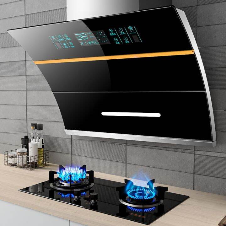 Large Suction Range Hood Household Kitchen Side Suction Double Motor ...