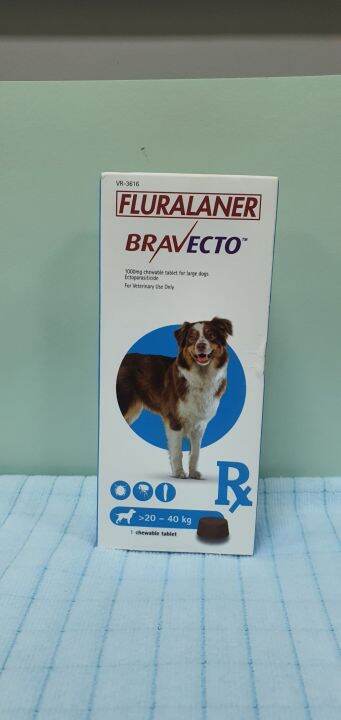 Fluralaner Bravecto 1000mg (Chewable tablet for large dogs ) IT COMES WITH NEW PACKAGING ...