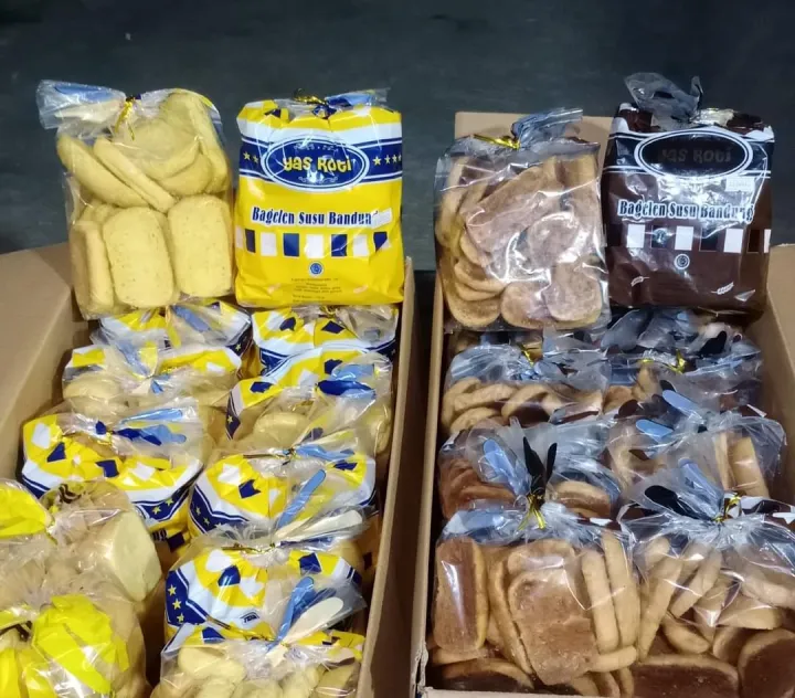 Roti Bagelan Susu Bandung Yas Roti 1 dus isi 4 Pcs dan 2 Pcs | Lazada ...