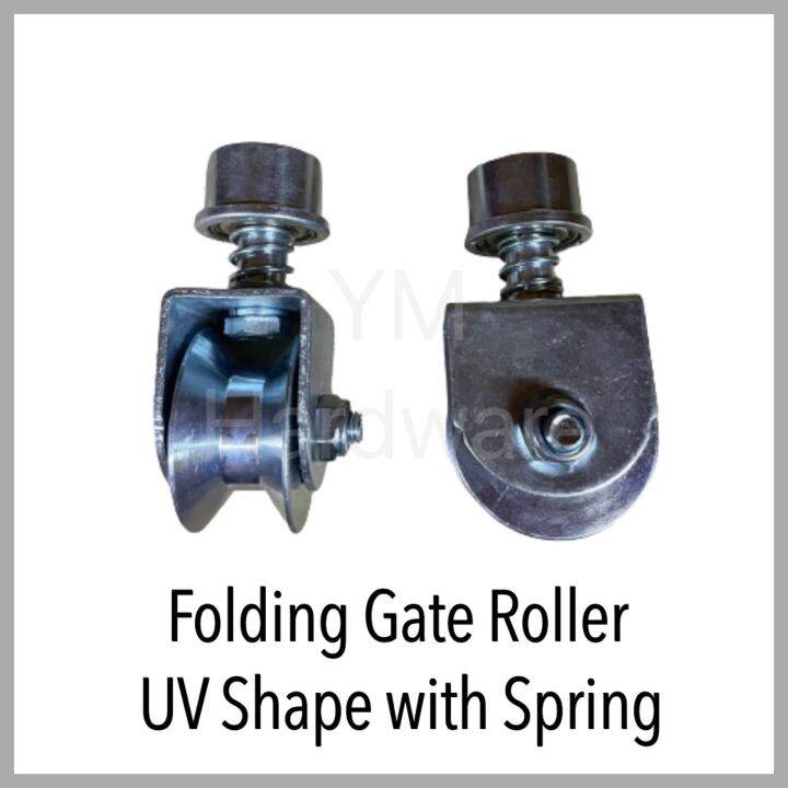 2 1/2" UV Shape Folding Gate Roller Turning Roller with Spring | Lazada