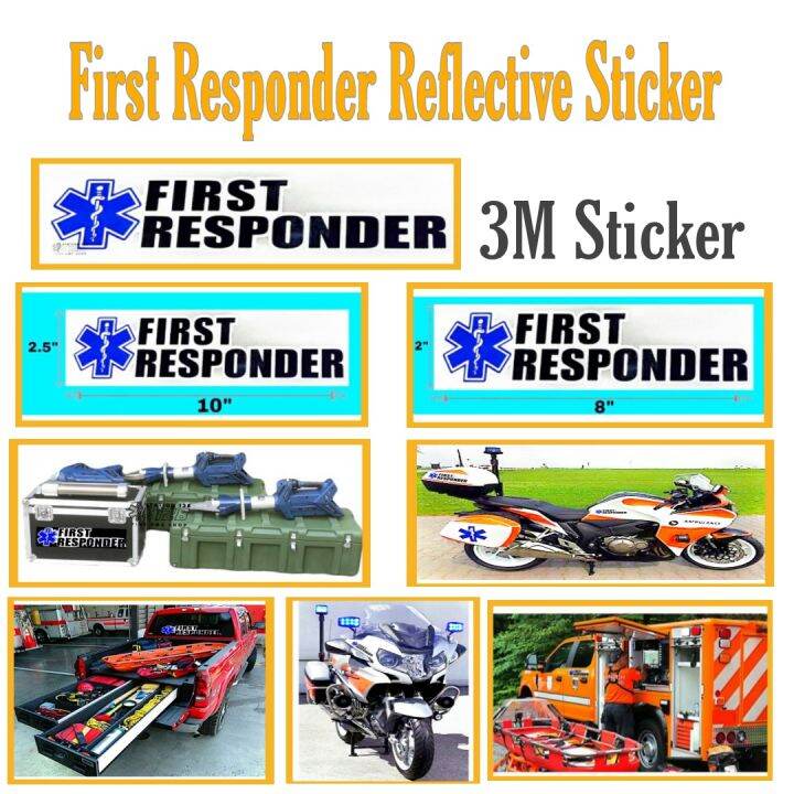 First Responder Reflective Sticker | Lazada PH