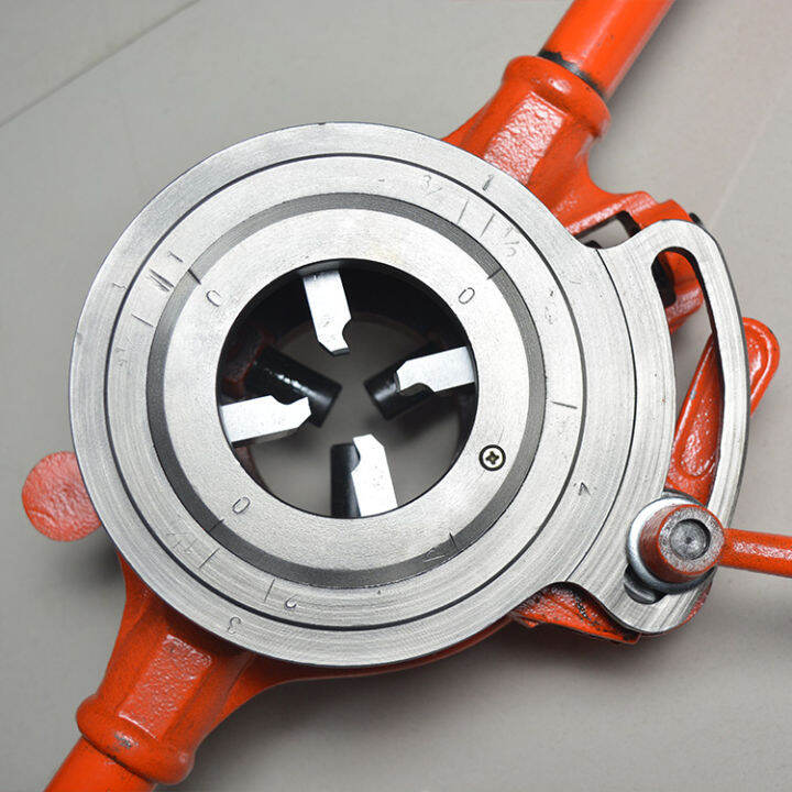 Heavy Duty 114 Type 117 Type Pipe Twist Plate Manual Threading Machine ...