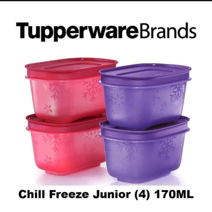 Wadah Makanan Freezer Tupperware Chill Freez 170ml (4pc) | Lazada Indonesia