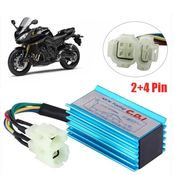 6 Pin Performance Ignition Coil Racing CDI Box with Wire for GY6 50cc ...