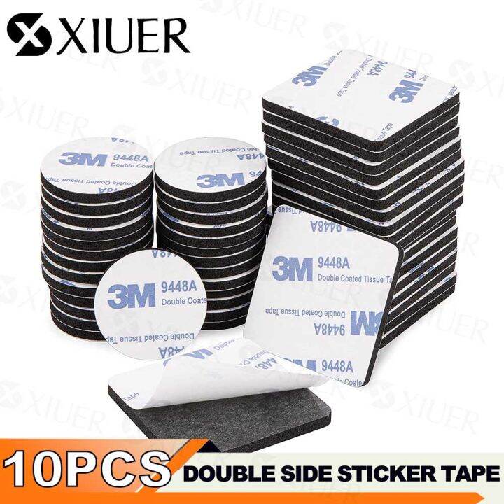 10Pcs 3M Double Sided Foam Tape Strong Heavy Duty Pad Mounting Adhesive Tape Super-Sticky ...