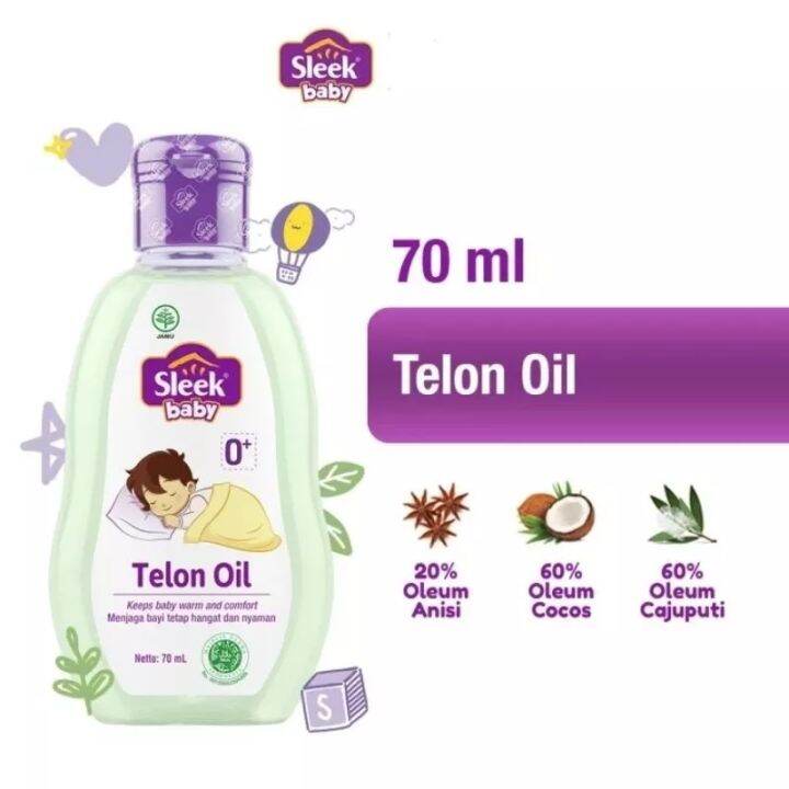 Sleek baby telon oil 70ml | Lazada Indonesia