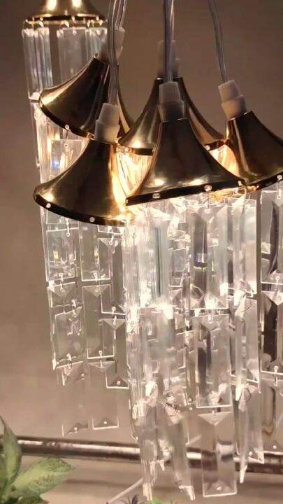 Lampu Rumbai Gantung Akrilik 1 Set Isi 10 ubur ubur Kristal Dekor ...