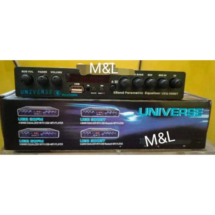 Parametric Universe UEQ -500BT 5 Band Equalizer with USB | Lazada PH