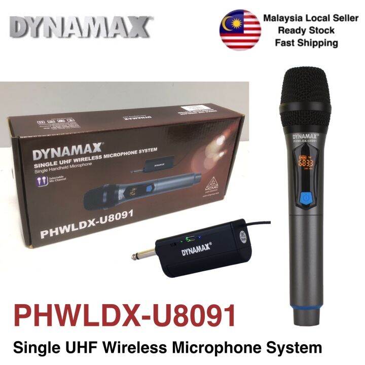 Dynamax U8091 Single UHF Wireless Microphone | Lazada