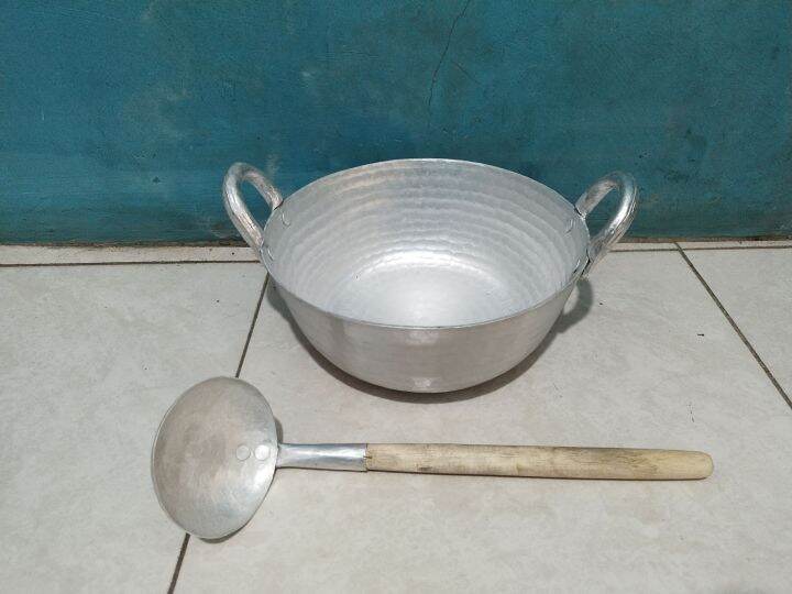 panci penggorengan lebar 23cm + sinduk sayur | Lazada Indonesia