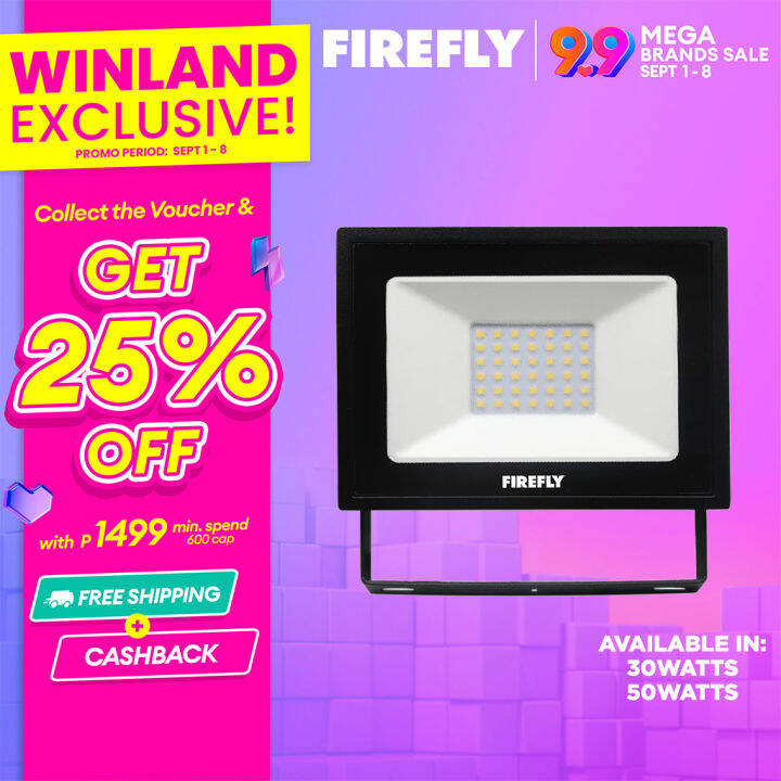 FIREFLY by Winland Basic Series Terra LED Floodlight ( 30W-50W / 220 ...