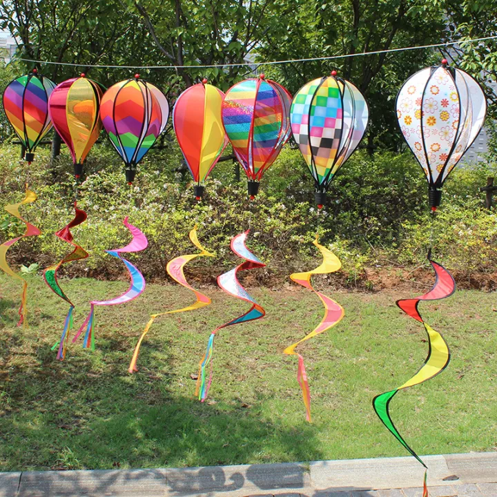 DIY Spin Colorful Hot Air Balloon Children's Toys Outdoor Decoration ...
