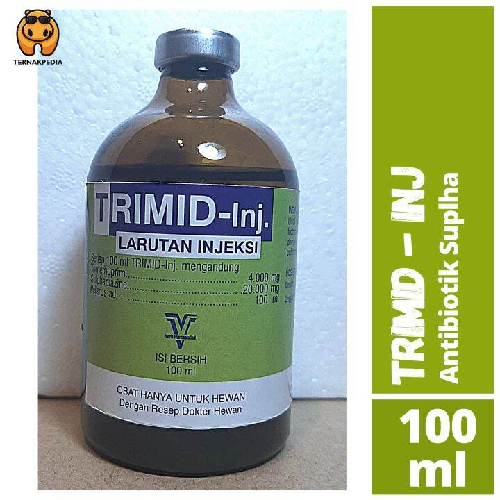 Trimid Injeksi 100ml - Sulpha Injeksi - Antibiotik hewan | Lazada Indonesia