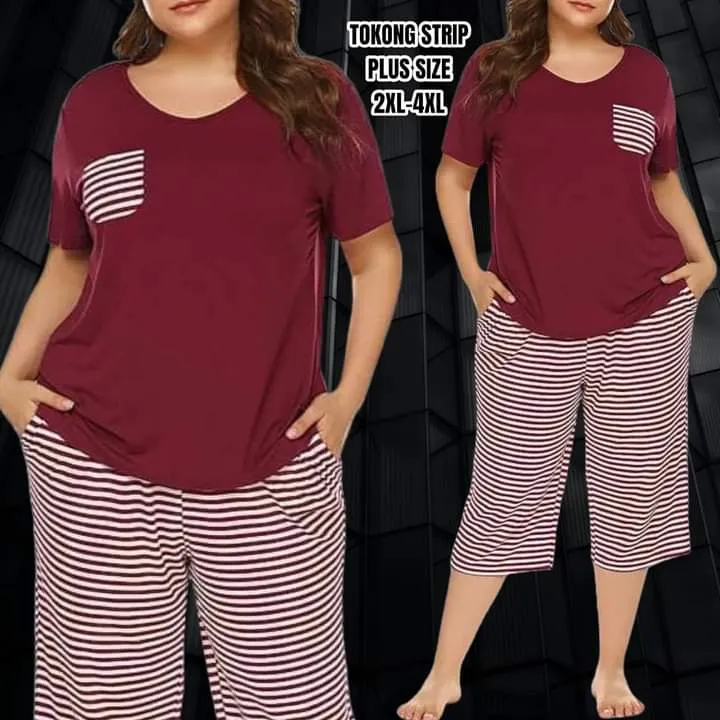 TERNO TOKONG STRIPE BIG SIZE UP TO 4XL | Lazada PH