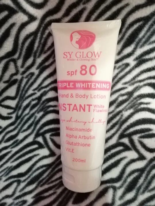 SYGLOW TRIPLE WHITENING INSTANT LOTION 200ML | Lazada PH