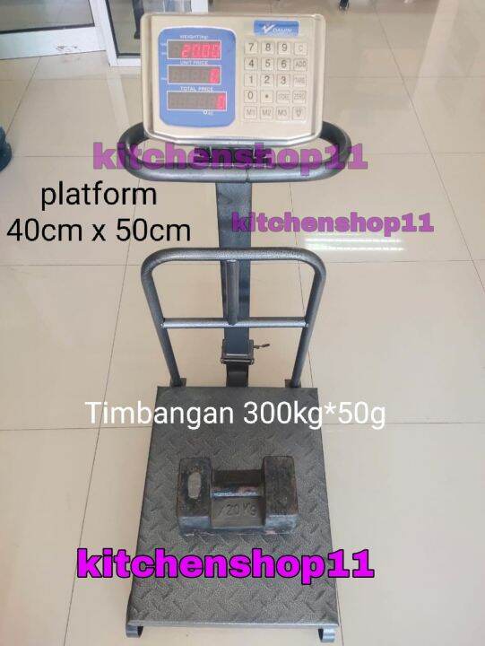 Timbangan duduk digital 300kg pagar roda / timbangan barang ekspedisi ...