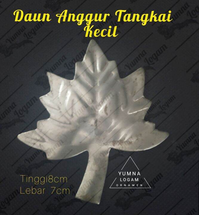 Daun anggur tangkai kecil (10 psang) ornamen aksesoris pagar | Lazada ...