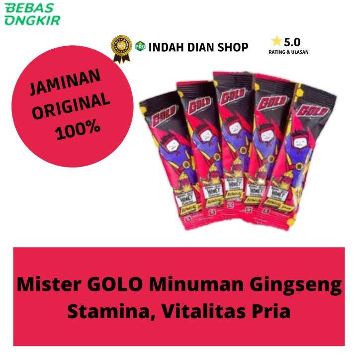 Mr GOLO Minuman Botanical Rasa Gingseng Eceran 1 Sachet | Lazada Indonesia