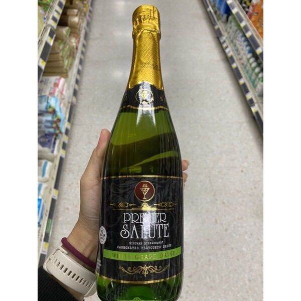 น้ำกลิ่นองุ่นขาว อัดก๊าซ สูตรไม่ใส่น้ำตาล ตรา พรีเมียร์ ซาลูท 750 G. White Grape Carbonated ...