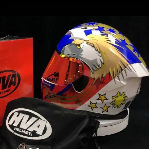 HVA VG-SV Philippine Eagle Full Face Helmet Dual Visor Helmet ...