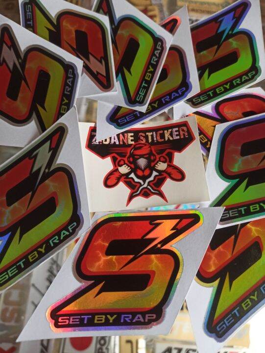 Sticker SET BY RAP LOGO S HOLOGRAM VIRAL Stiker Printcut | Lazada Indonesia