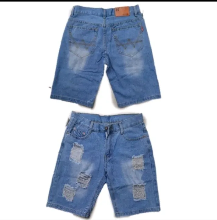 LIGHT BLUE MAONG SHORT FOR MENS TATTERED | Lazada PH